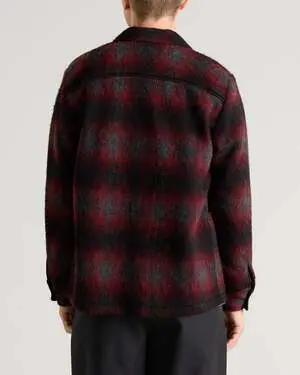 WAX LONDON Whiting Wool Blend Elm Check Overshirt