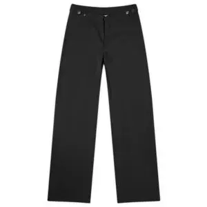 PEACHY DEN Cher Cotton Stretch Trousers - Black