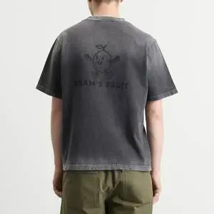 BRAM'S FRUIT Distressed Big Lemon Outline T-shirt