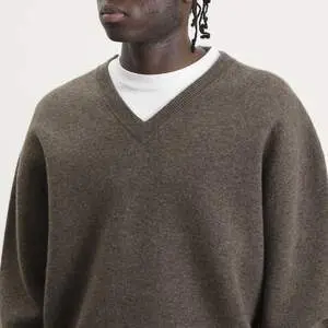 Studio Nicholson Loch Cashmere Wool V Neck Jumper