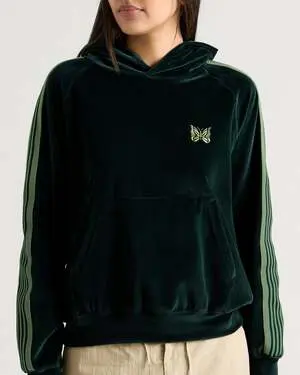 Needles Velour Track Hoodie - Green