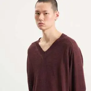 Our Legacy Linen Rue V-neck Jumper