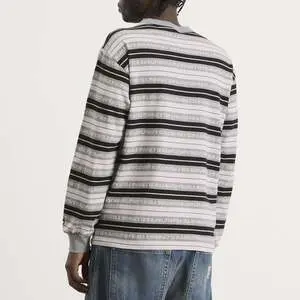 NO PROBLEMO Jacquard Stripe Long Sleeve T-shirt