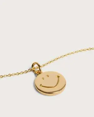 Needles Gold Plate Pendant Necklace