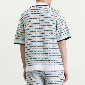 Casablanca Tuck Stitch Shorts Sleeve Shirt