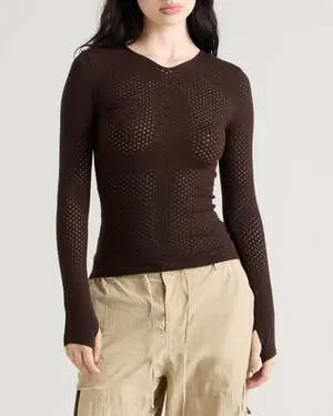 PEACHY DEN Thermal Knit