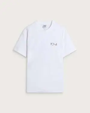 POLAR SKATE CO. Klez Crossing Fill Logo T-shirt - White