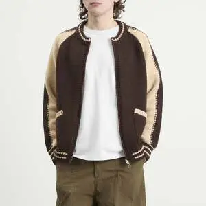 FRIZMWORKS Wool Varsity Zip Cardigan
