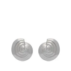 MISSOMA Shell Dome Oversized Stud Earrings - Silver