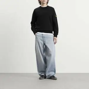 Stone Island Organic Cotton Fleece Sweatshirt