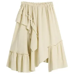 You Must Create Draped Midi Skirt - Shell