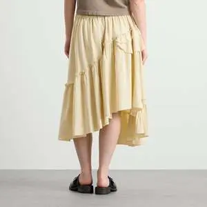 You Must Create Draped Midi Skirt