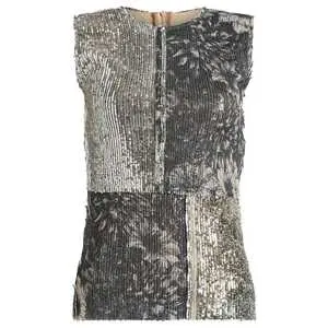MAISON MARGIELA Patchwork Sequin Top | Size: | Elastane/polyamide | End Clothing - Multicolor