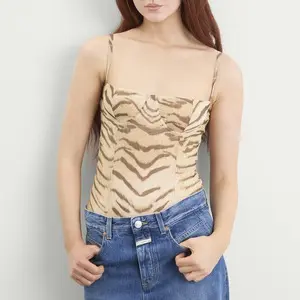 Good American Mesh Bustier Bodysuit