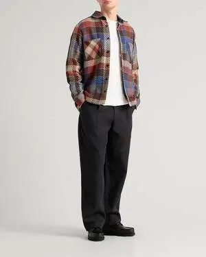 WAX LONDON Whiting Pike Check Overshirt - Rust/multi