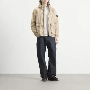 Stone Island Nylon Smerigliato-tc Shorts Parka Jacket
