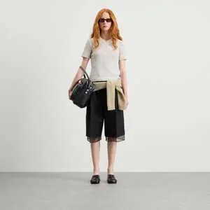 RÓHE Organza Lined Shorts