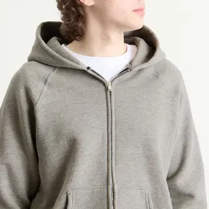 LES TIEN Heavyweight Raglan Zip Hoodie