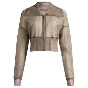Rick Owens Dracucollar Cropped Bomber Jacket