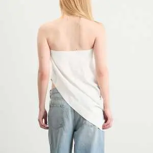 ST. AGNI Cloud Asymm Drape Top