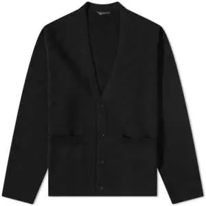Balenciaga Tonal All Over Logo Cardigan - Black