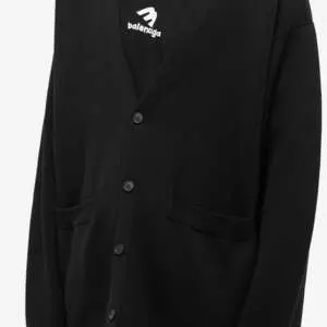 Balenciaga Tonal All Over Logo Cardigan