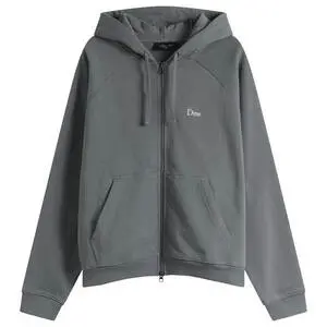 DIME Classic Small Logo Zip Hoodie - Granite