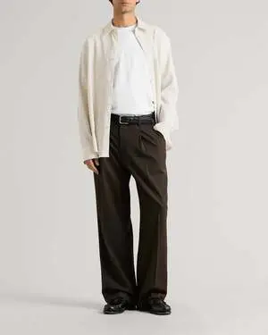 WAX LONDON Piper Wool Blend Two Tone Pleated Trousers