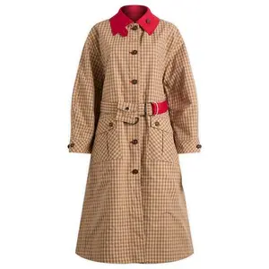 DAMSON MADDER Anja Reversible Honey Trench Coat Jacket - Tan