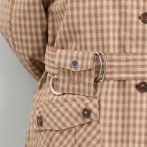 DAMSON MADDER Anja Reversible Honey Trench Coat Jacket