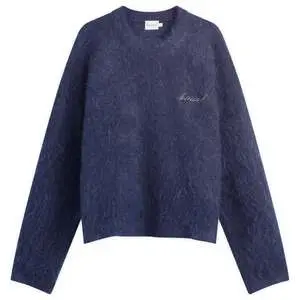 BOUND Dexter Cropped Alpaca Jumper - Navy