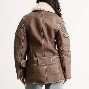 DIESEL® G-eyser Faux Shearling Coat Jacket