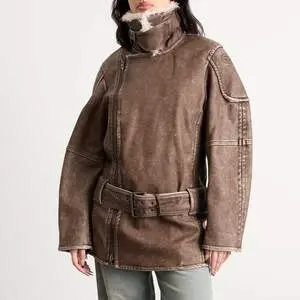 DIESEL® G-eyser Faux Shearling Coat Jacket