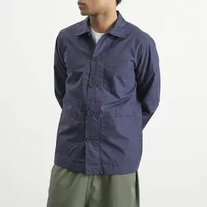 Universal Works Peached Poplin Bakers Overshirt