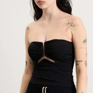 Rick Owens Alannah Cropped Bustier Top