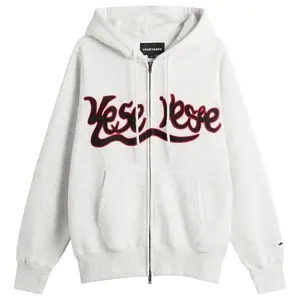 YESEYESEE Y.e.s Snail Logo Zip-up Hoodie - Light Grey