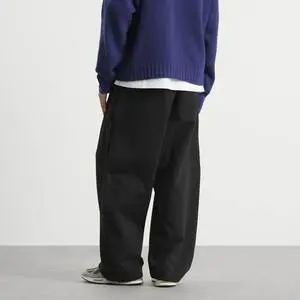 BEAMS Balloon Wide Sweat Pants - Black