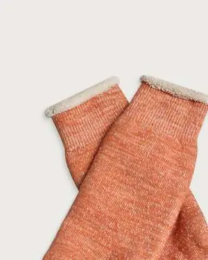 ROTOTO Double Face Sock - Orange