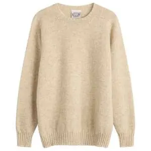 JAMIESON'S OF SHETLAND Jamiesons Of Shetland Crew Neck Jumper - White
