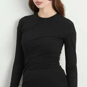 JIL SANDER Double Layer Twisted Long Sleeve Top