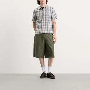 DIME Plaid Shorts Sleeve Shirt