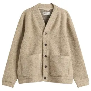 Universal Works Wool Fleece Advance Cardigan - Fawn
