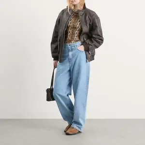 HOUSE OF SUNNY Leopard Multi Layered Long Sleeve Top | Polyester/elastane/mesh | End Clothing