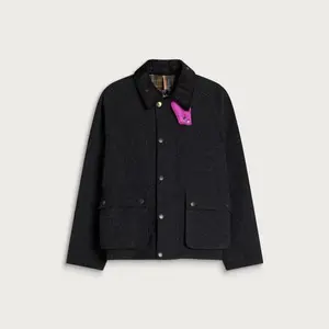 Barbour X Paul Smith Transport Wool Jacket - Charcoal