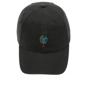 FORET Globus Washed Cap - Black