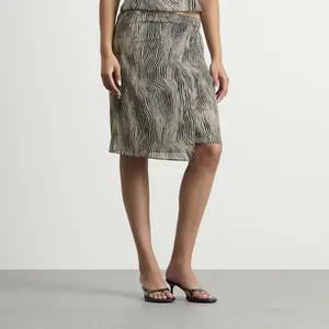 ST. AGNI Savannah Silk Wrap Skirt