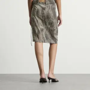 ST. AGNI Savannah Silk Wrap Skirt