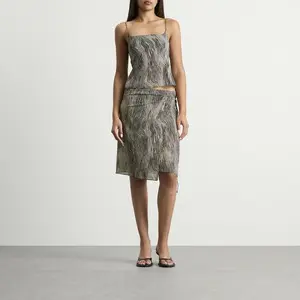 ST. AGNI Savannah Silk Wrap Skirt