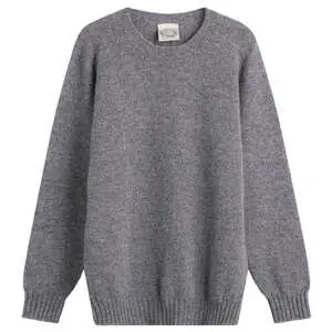 JAMIESON'S OF SHETLAND Crew Knit - Slate