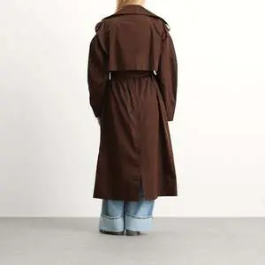 ST. AGNI Paper Taffeta Relaxed Trench Jacket